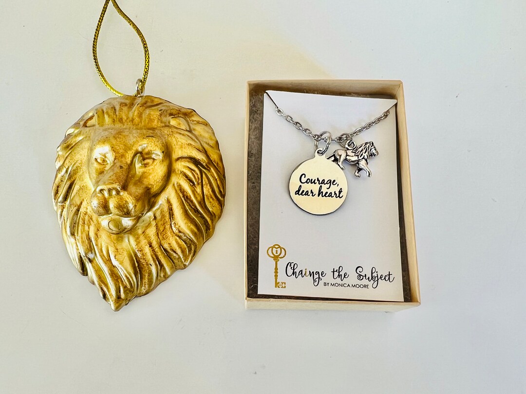 Courage Dear Heart Necklace and Ornament Gift Set - Etsy