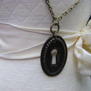 Key and Keyhole Necklace Set, Key Jewelry, Victorian, Layering Jewelry ...