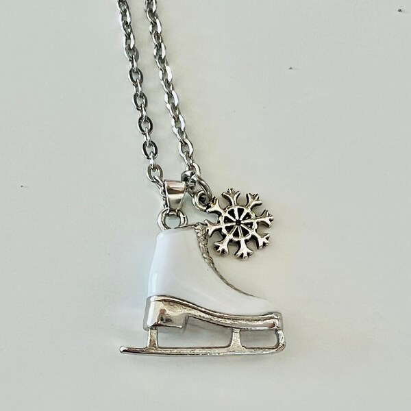 Ice Skating Necklace - Etsy