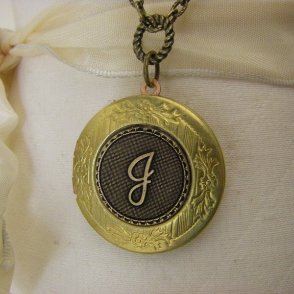 J Necklace - Etsy