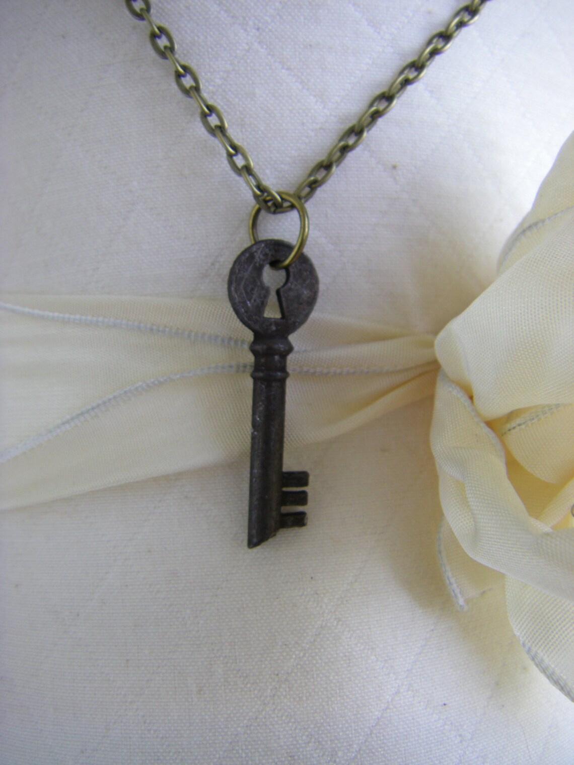 Key and Keyhole Necklace Set Key Jewelry Victorian Layering - Etsy