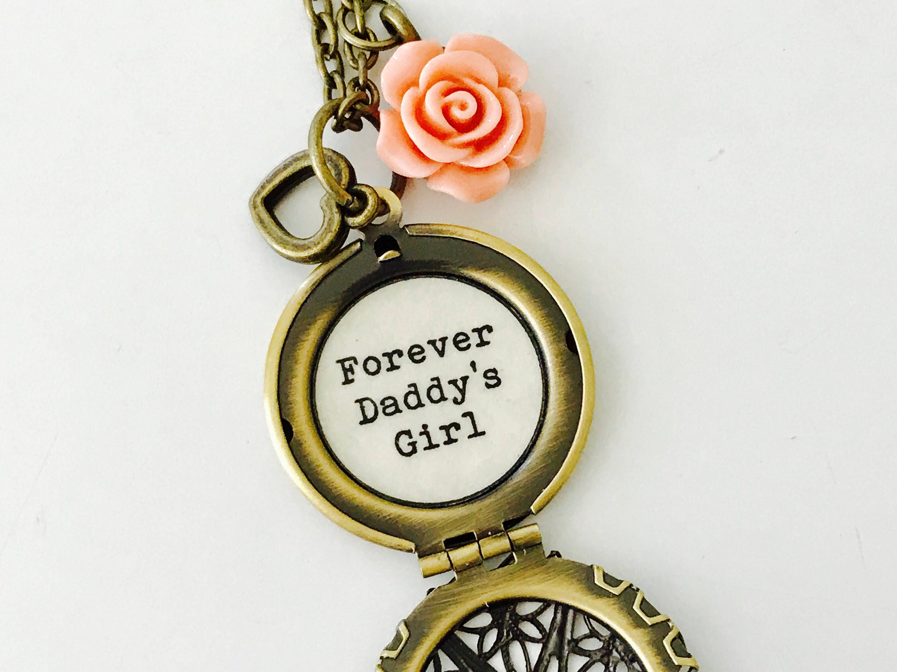 Forever Daddy's Girl Locket dad to daughter gift | Etsy