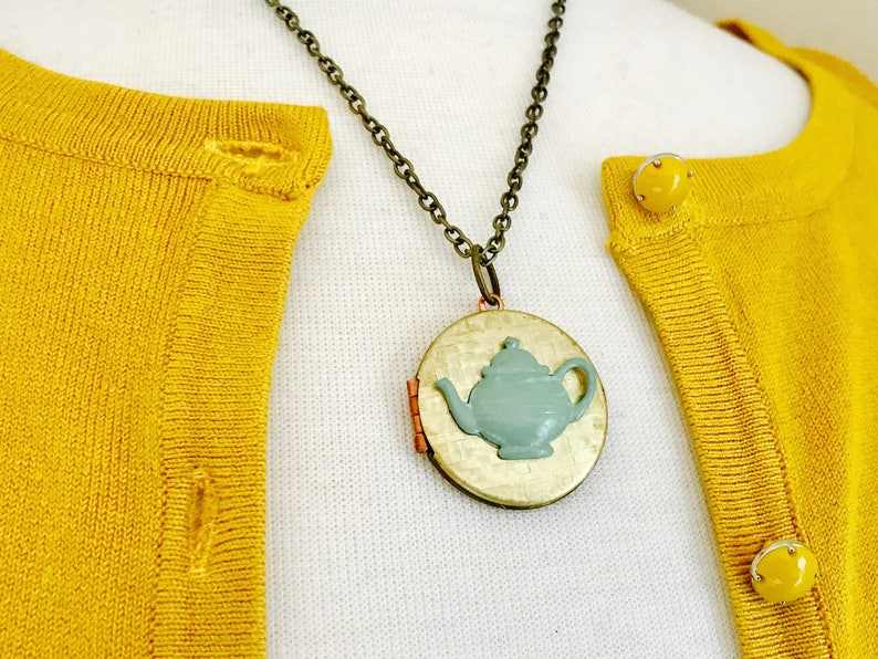 Pam Halpert Locket Pam's Teapot Necklace When You're - Etsy