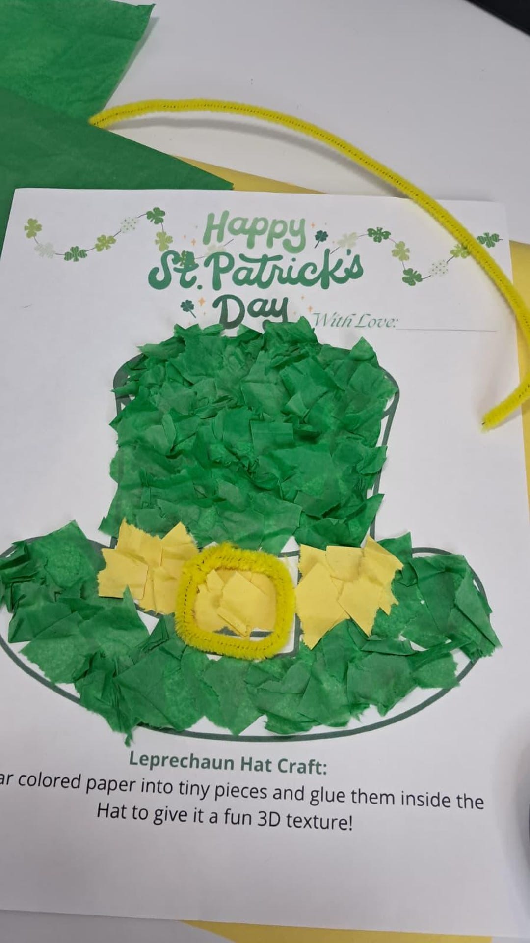 St. Patrick’s Day Hat Craft Printable | Leprechaun Template | Torn ...
