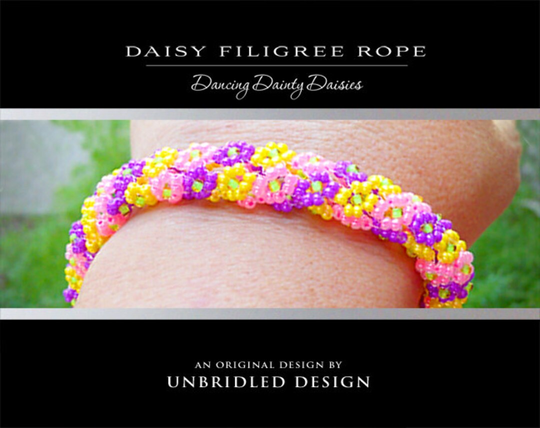 Daisy Filigree Rope PDF Beading Pattern - Etsy