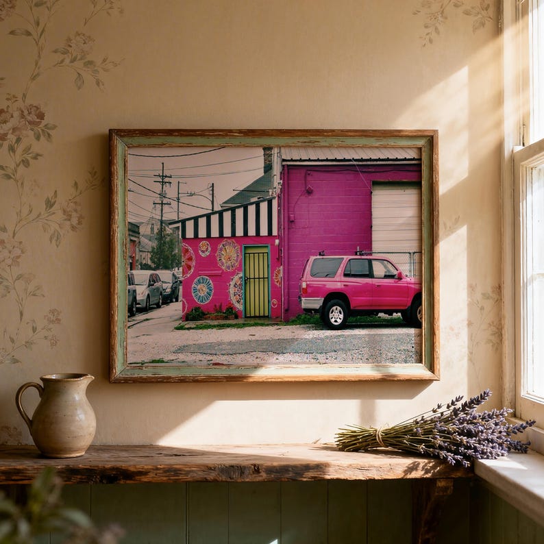 New Orleans Pink Building Print (digital Download, 300 DPI JPG) - Etsy