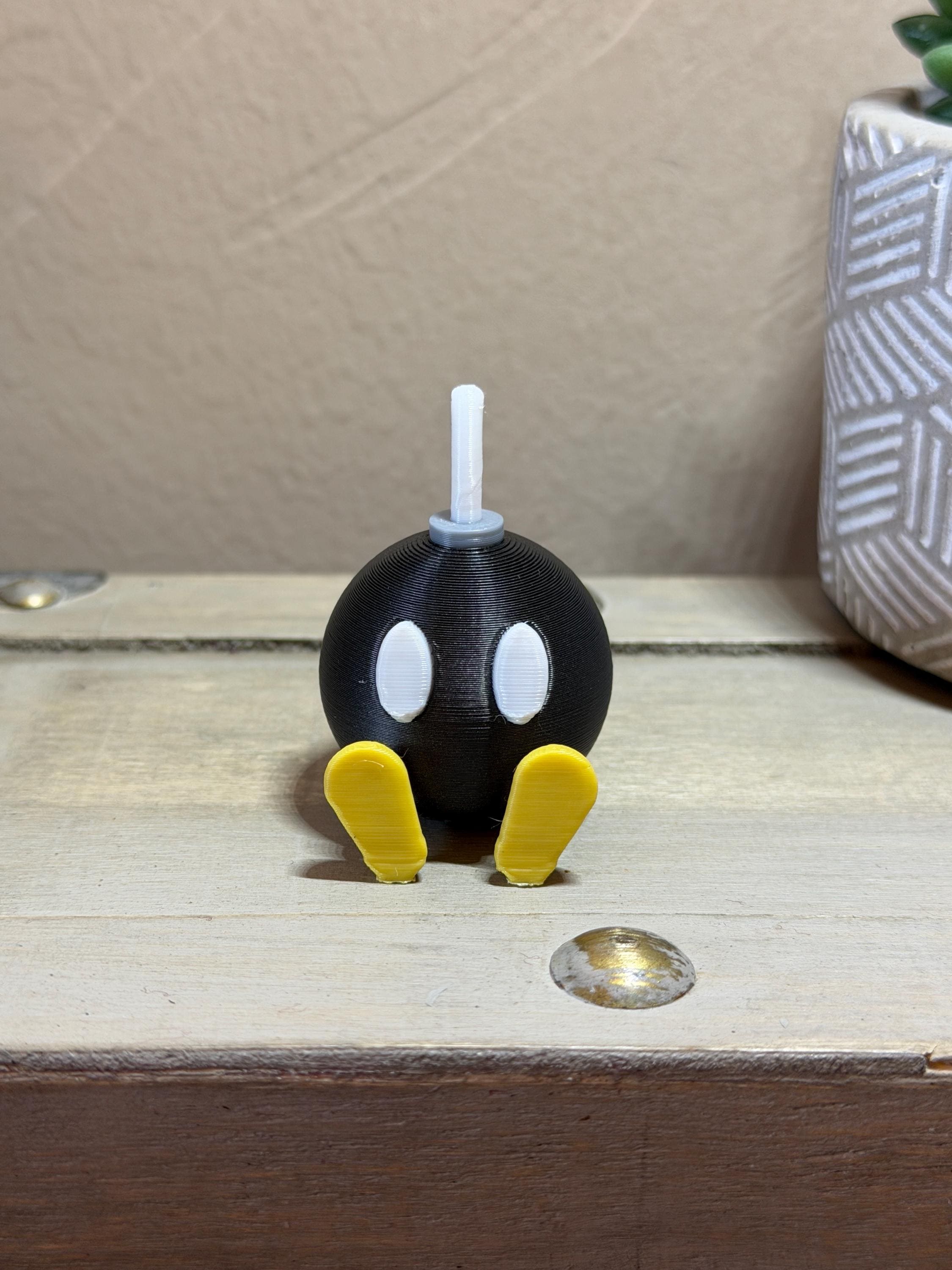 3D Printed Super Mario Bob-omb Figurine - Etsy