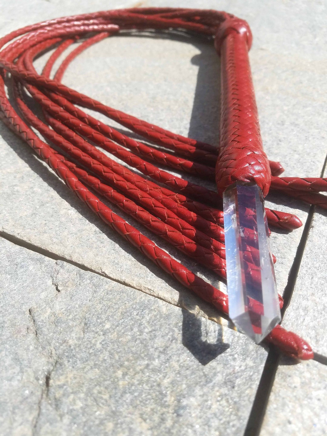 Cat O' Nine Tails With Crystal - Etsy