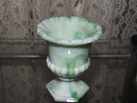 Mini Jade and White Goblet | Etsy