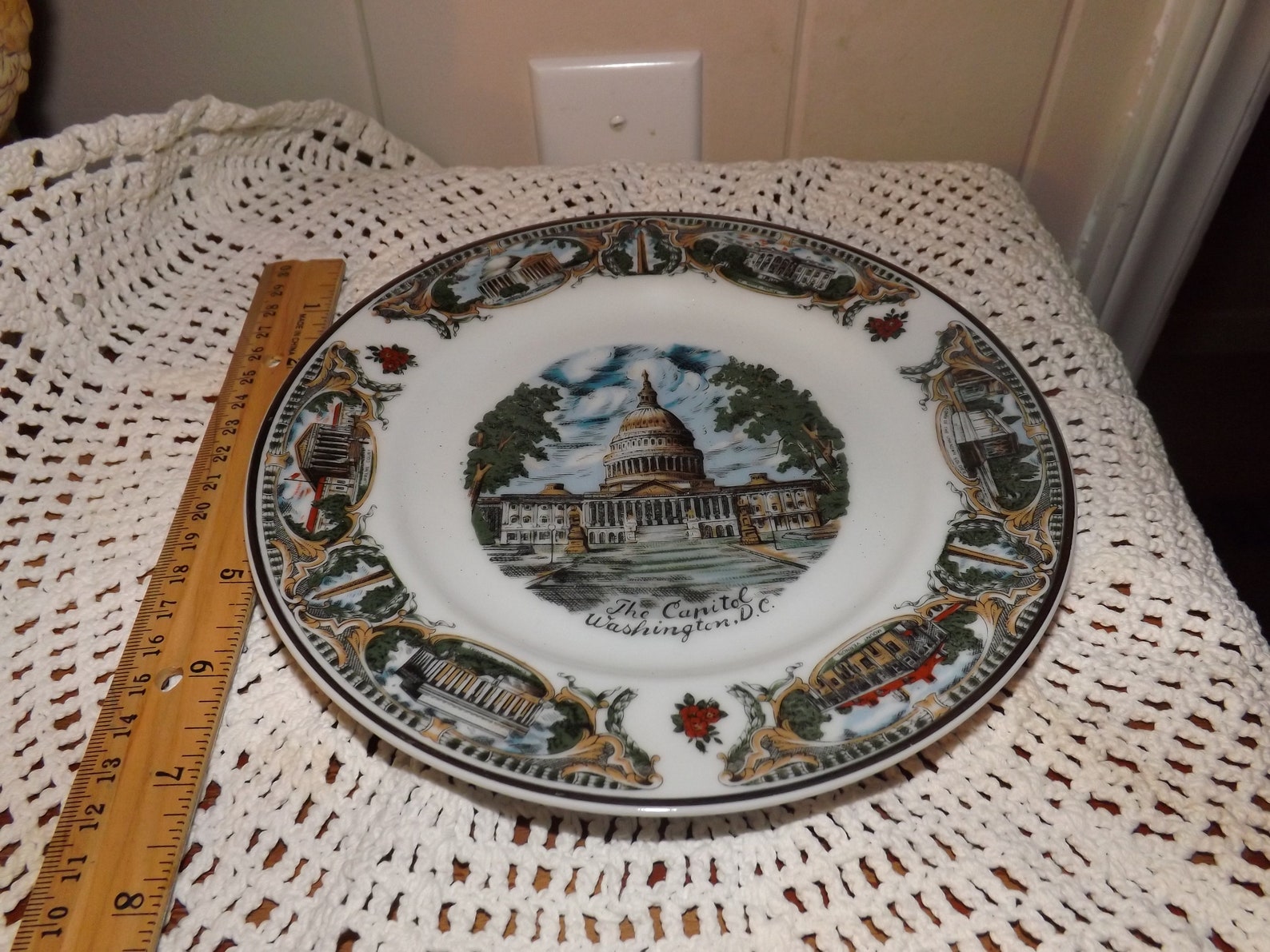 Vintage United States Capital Collectible Plate - Etsy.de