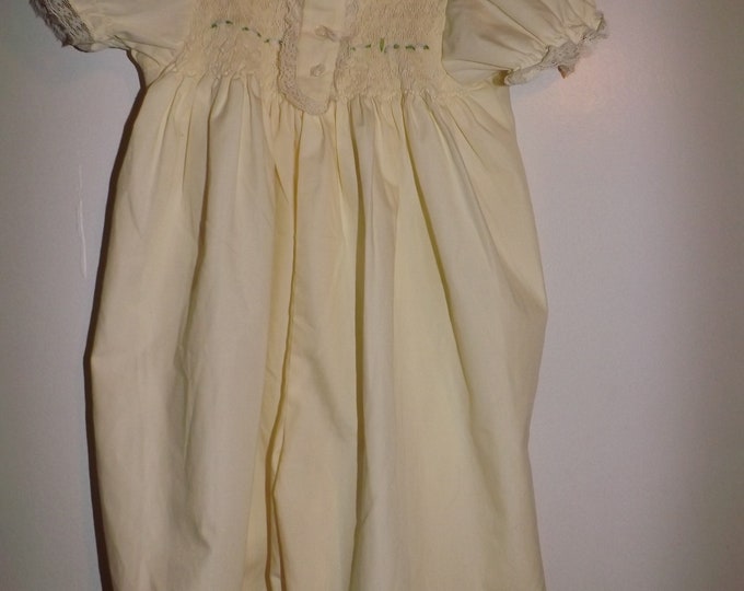 Vintage Baby Togs Girls Yellow Smocked Romper Size 3 Months - Etsy