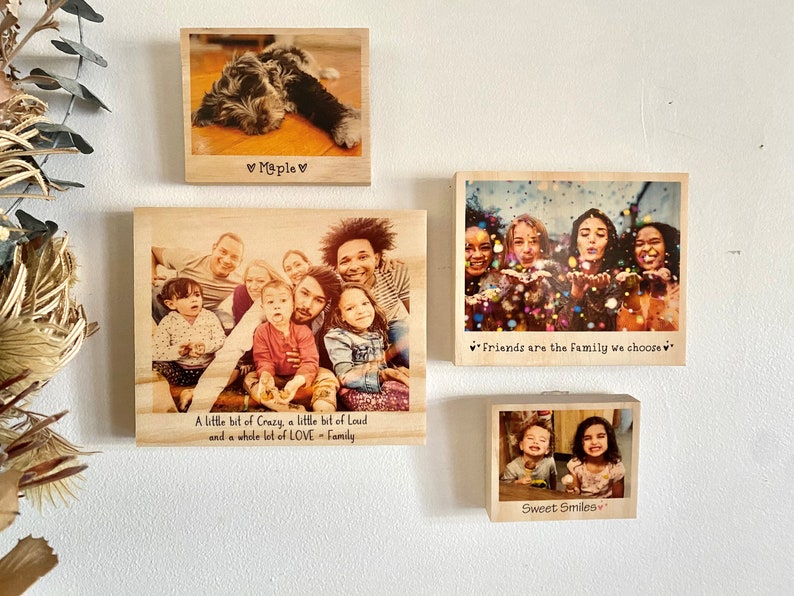 Family Portrait Photo Block Selfie Photo Block Selfie Frame - Etsy
