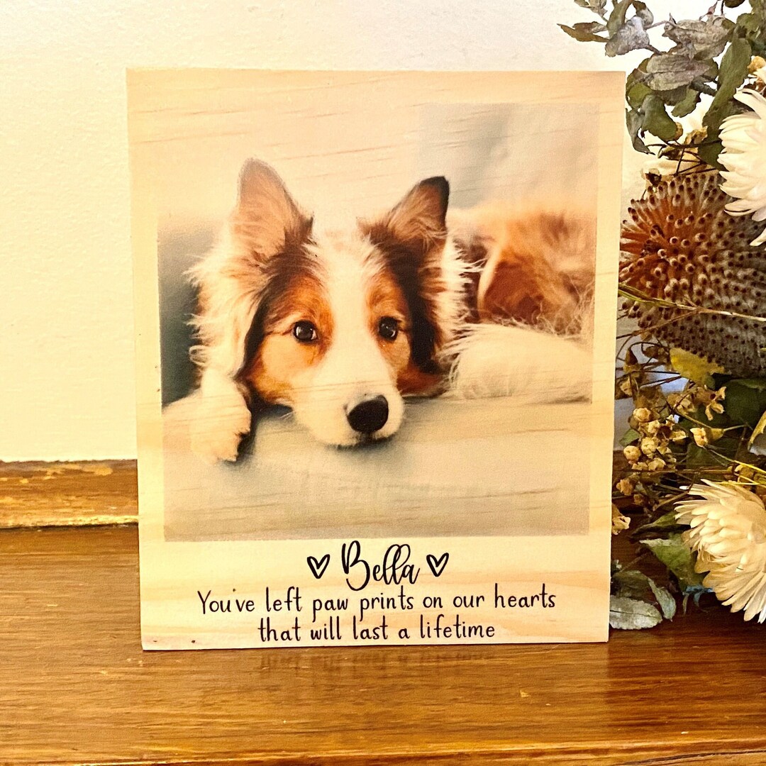 Dog Memorial Photo Plaque, Dog Loss Gift, RIP Photo Plaque, Keepsake ...