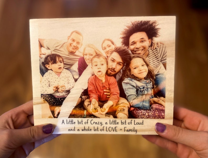 Family Portrait Photo Block Selfie Photo Block Selfie Frame - Etsy
