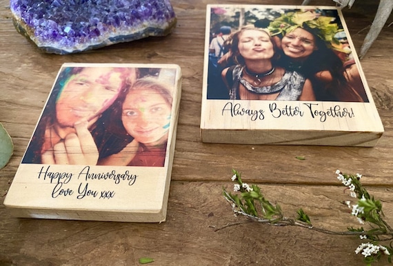 BFF Photo Gift With Custom Message Best Friend Gift | Etsy