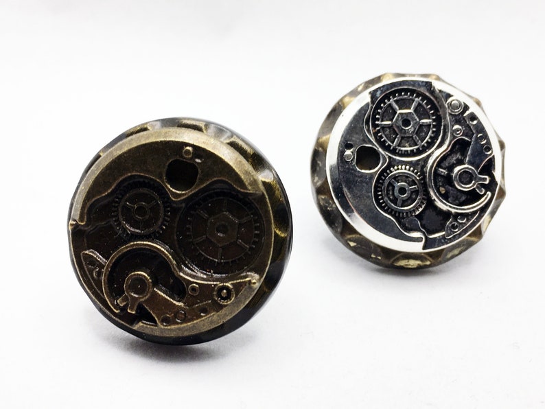 Steampunk Watch Movement Cabinet Knobs Many Color Options - Etsy