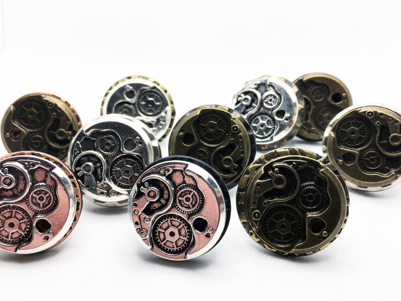 Steampunk Watch Movement Cabinet Knobs Many Color Options - Etsy