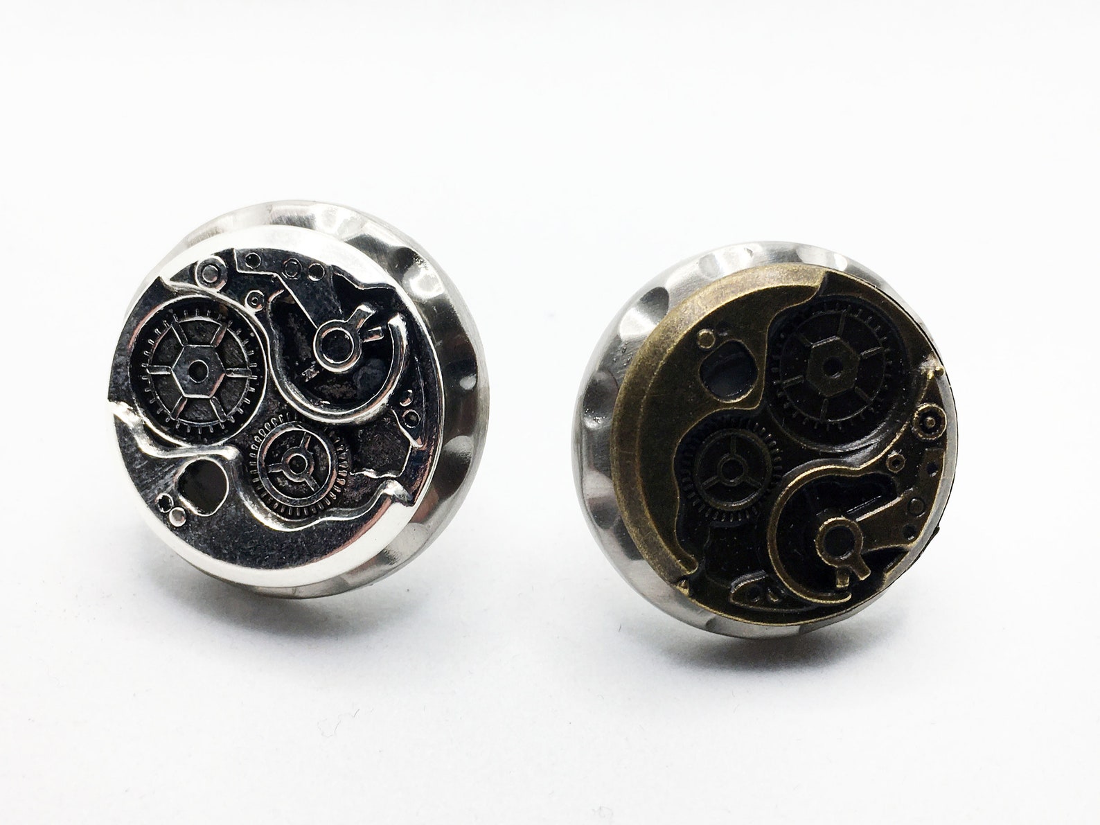 Steampunk Watch Movement Cabinet Knobs Many Color Options - Etsy