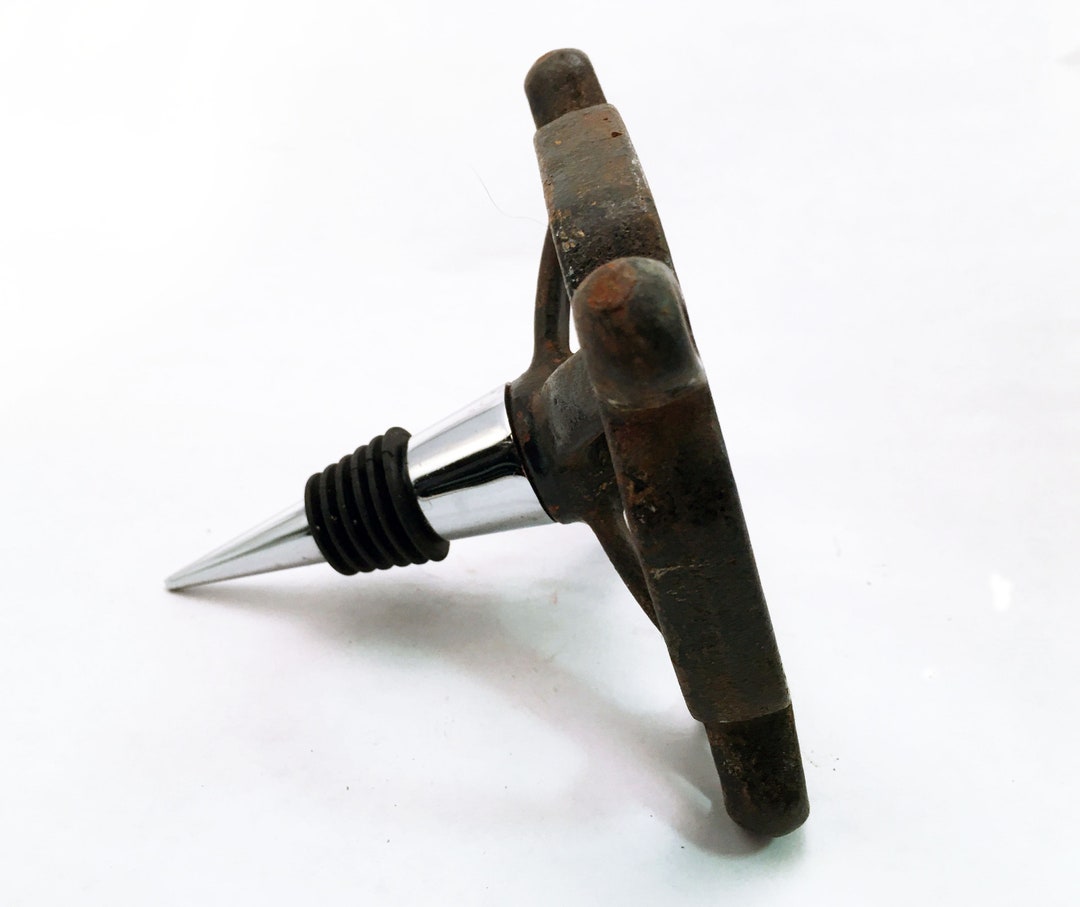 Large Vintage Valve Handle Wine Bottle Stopper - Etsy