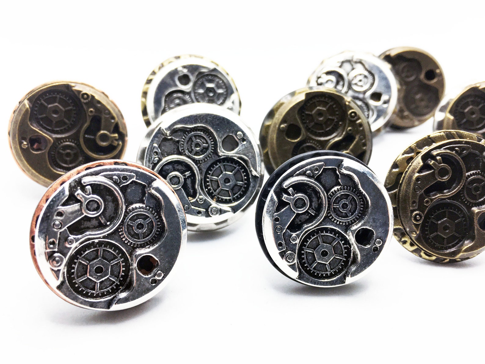 Steampunk Watch Movement Cabinet Knobs Many Color Options - Etsy