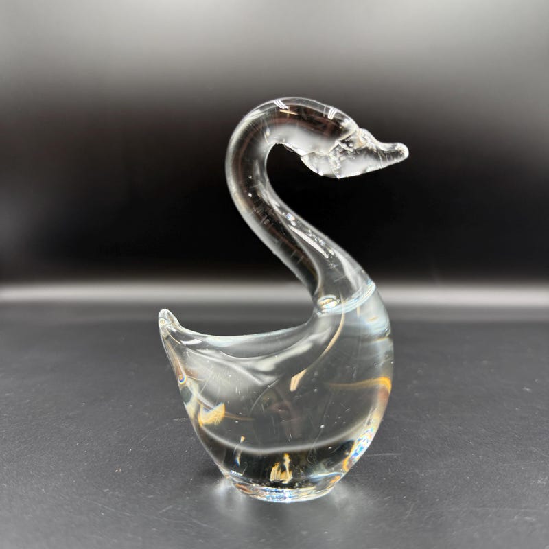 Swan Glass Paperweights - Etsy