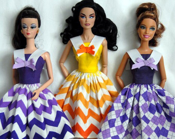 Handmade Barbie Clothes / Modest Sundress With Collar / Will - Etsy