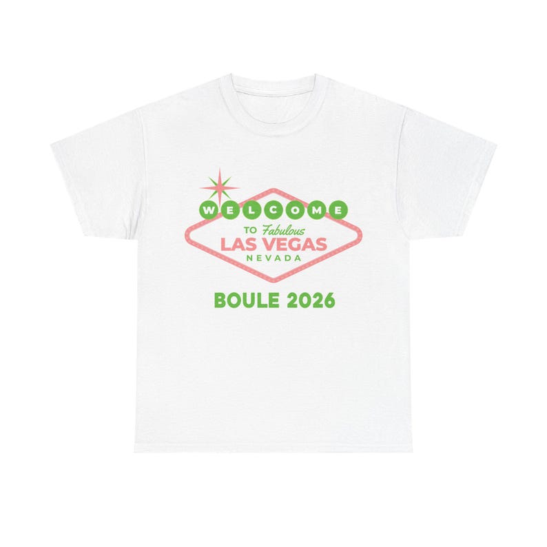 -shirt AKA Las Vegas Boule 2026 | Texte vert - Etsy France