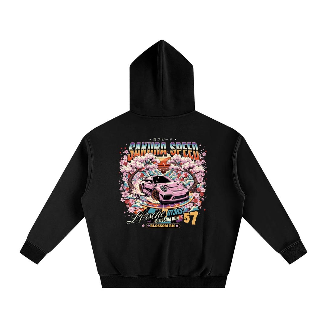 Sakura Racing Porsche GT3RS - Oversize Fleeced Hoodie - Etsy