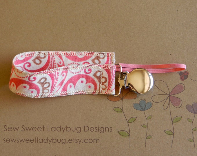Soothie Fabric Pacifier Clip in Kate Spain for Moda Fabrics - Etsy