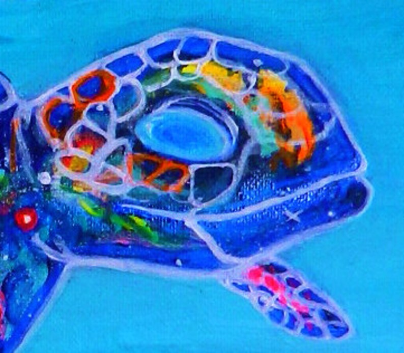 Original Painting the Ancient One Sea Turtle - Etsy