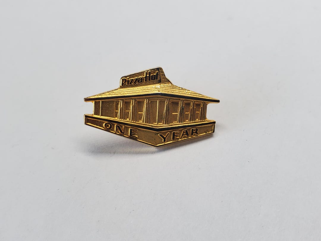 Vintage Pizza Hut One Year Service Pin - Etsy