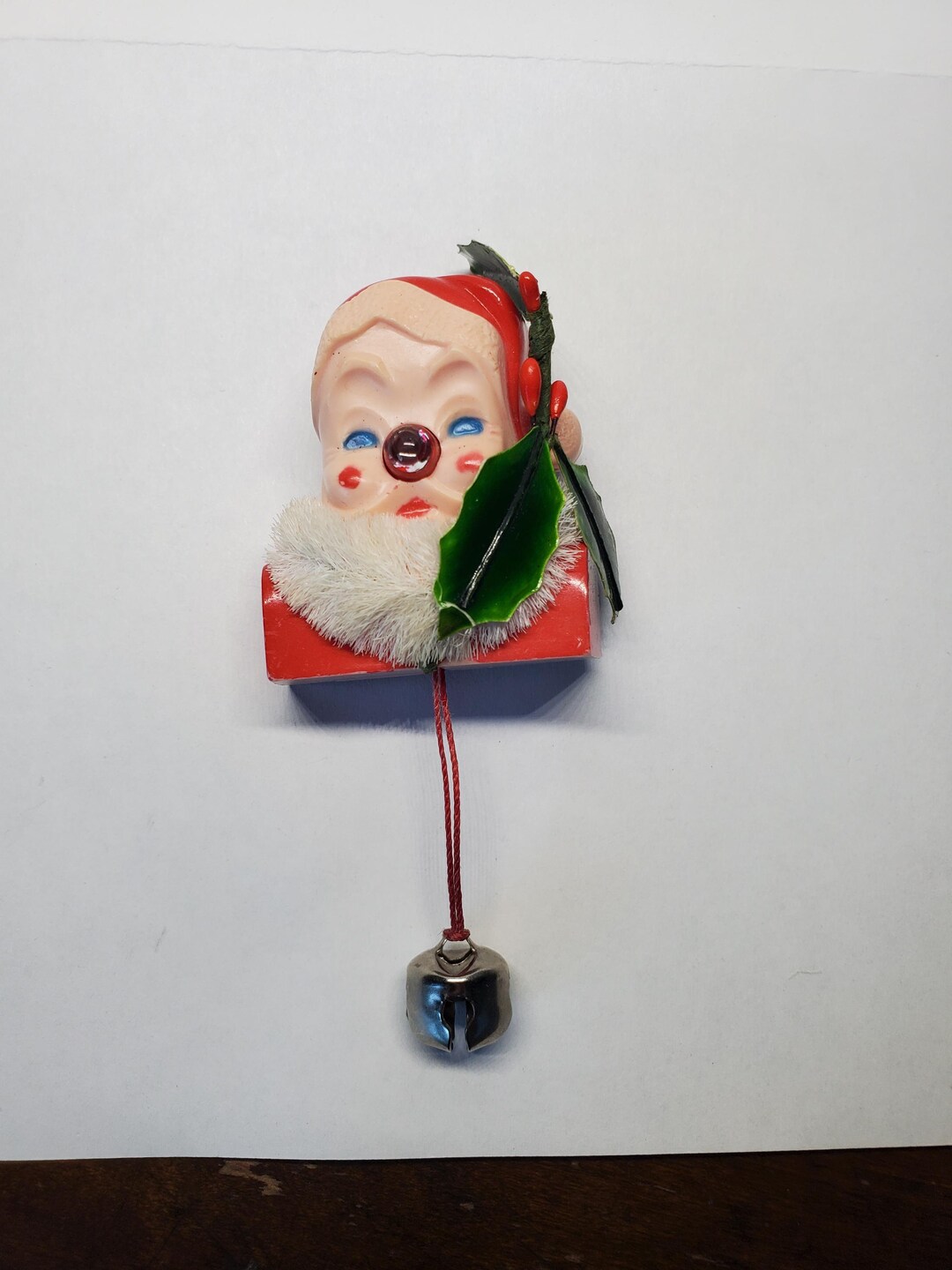 Vintage Santa Claus Light up Nose Plastic Brooch, Untested - Etsy