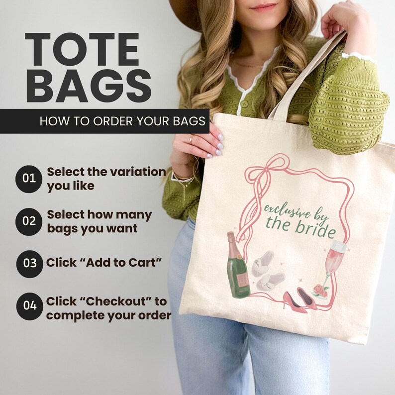 Intimate Bridal Shower Tote Bag Small Circle Bride Gift Bag Wedding ...