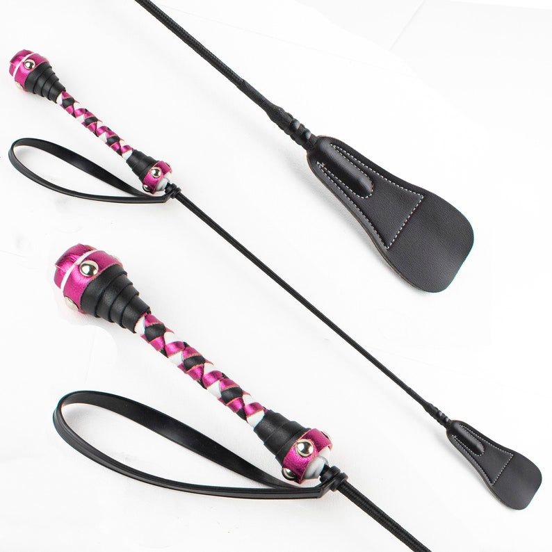 Riding Crop – 22.5" – Standard or Custom Leather Handle - Etsy