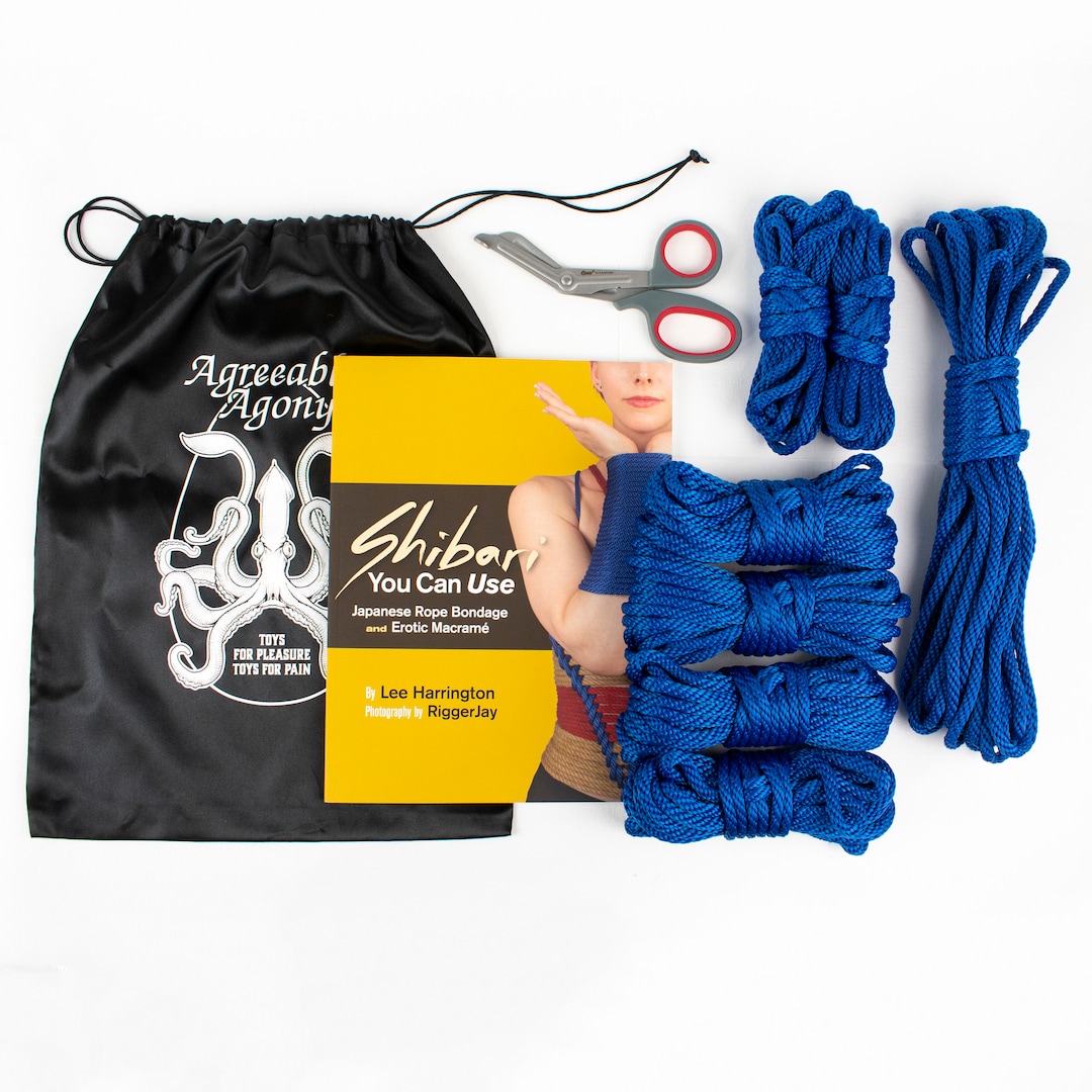 Awesome Rope Bondage Beginners MFP Kit – Rope, Book, Shears and Bag ...