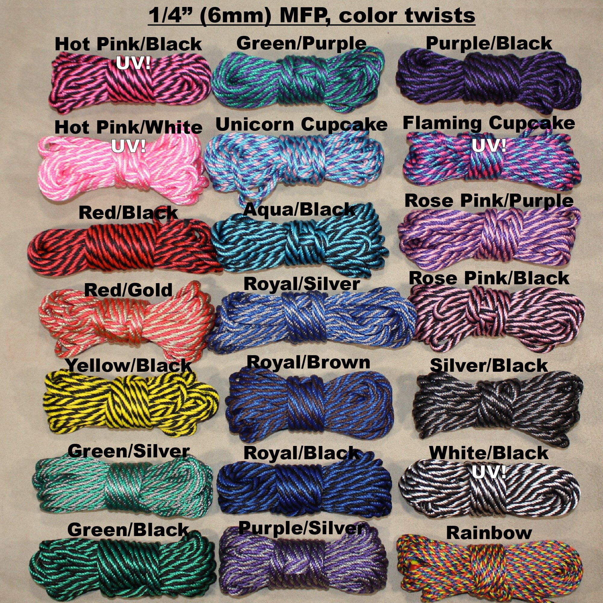 Pride Rope Combo Kits! – 1/4" 6mm MFP – Pride Themed Bondage Rope Kits ...