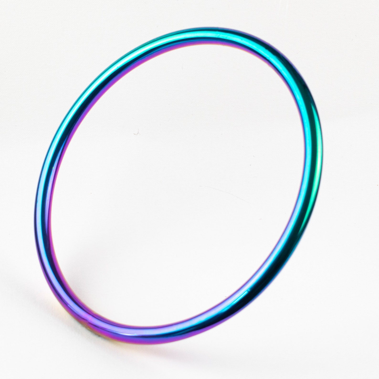 Rainbow Titanium Bonded Steel Shibari Ring for Rope Bondage - Etsy