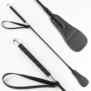 Riding Crop – 22.5" – Standard or Custom Leather Handle - Etsy