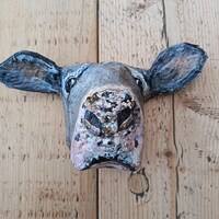 Paper Mache Ram Skull for Wall Hanging or Sculpture - Etsy