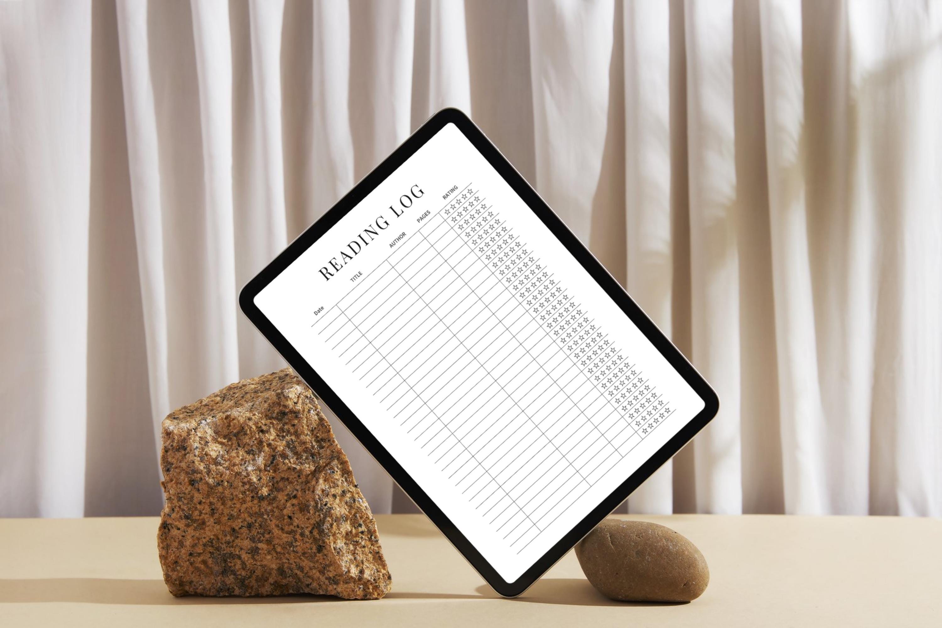 Reading Log Printable | Book Tracker | Minimalist Reading Journal ...