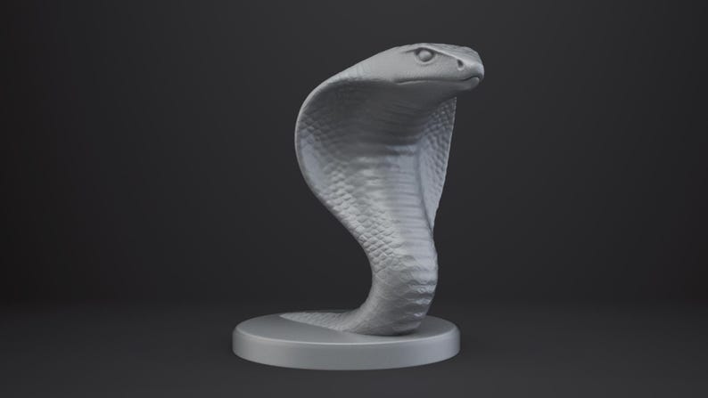 Cobra Bust 3D Model | CNC & 3D Printing (digital Download Stl, Obj, Fbx ...
