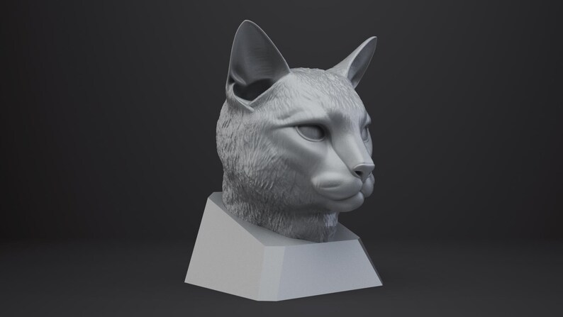 Cat Bust 3D Model | CNC & 3D Printing (stl, Obj, Fbx, 3mf Files) - Etsy