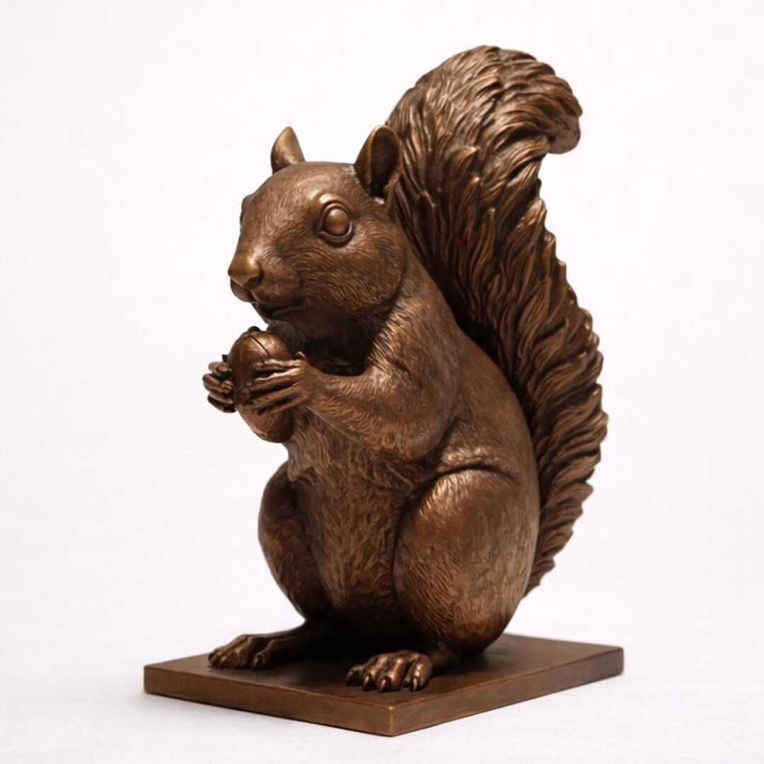 Squirrel Figurine 3D Model | CNC & 3D Print File (STL, OBJ, 3MF) - Etsy