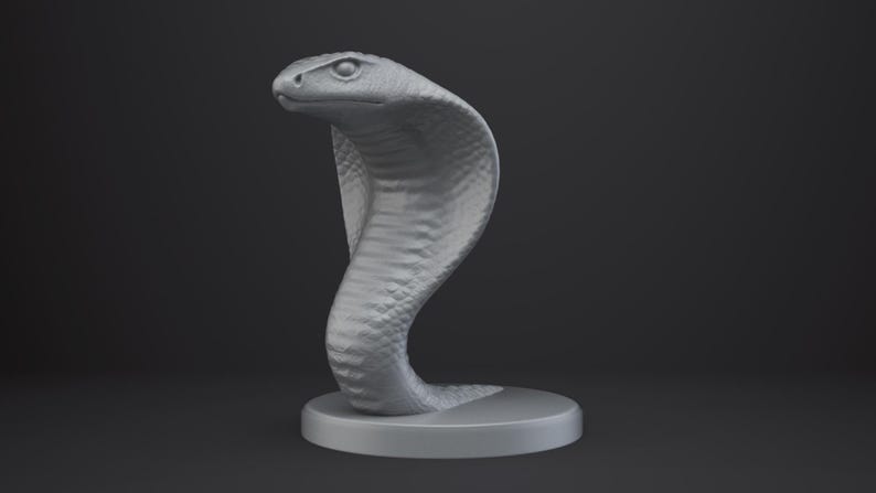 Cobra Bust 3D Model | CNC & 3D Printing (digital Download Stl, Obj, Fbx ...