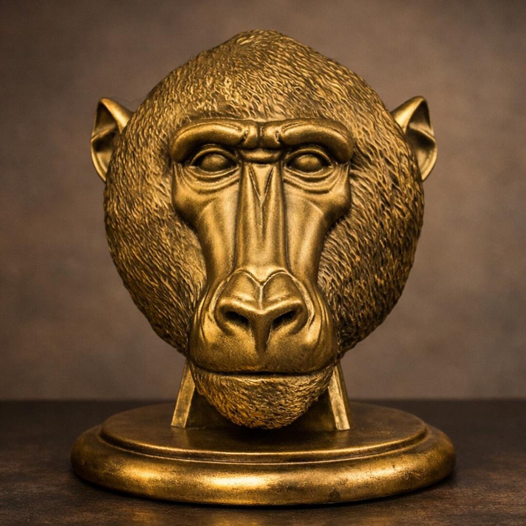 Baboon Bust 3D Model | CNC & 3D Printing (digital Download) - Etsy UK