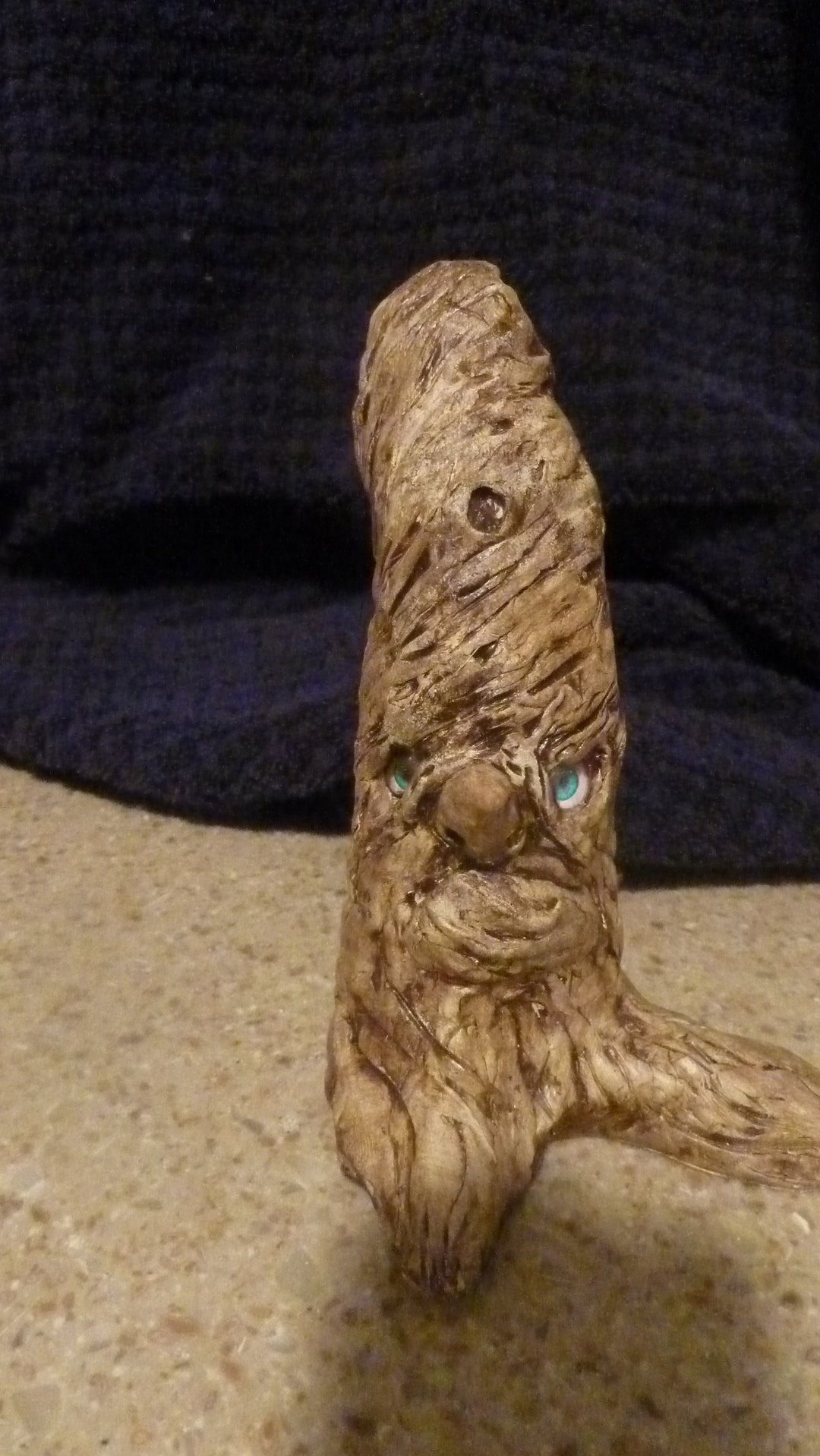 The Rude Tree is Made of Polymer Clay Green Glass Eyes - Etsy