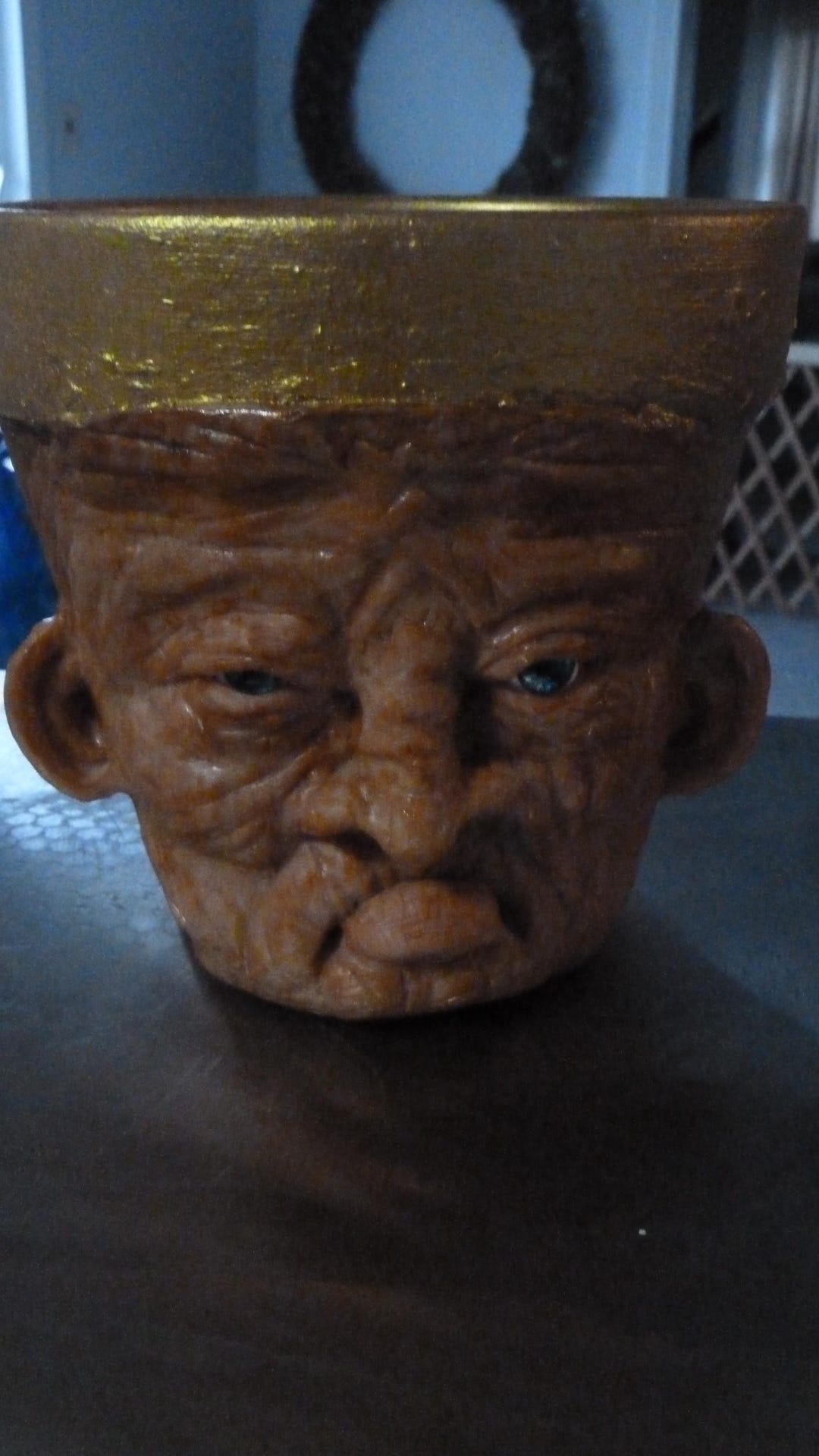 Hand Sculpted Face Terra Cotta Planter - 6x6 Inch - Etsy