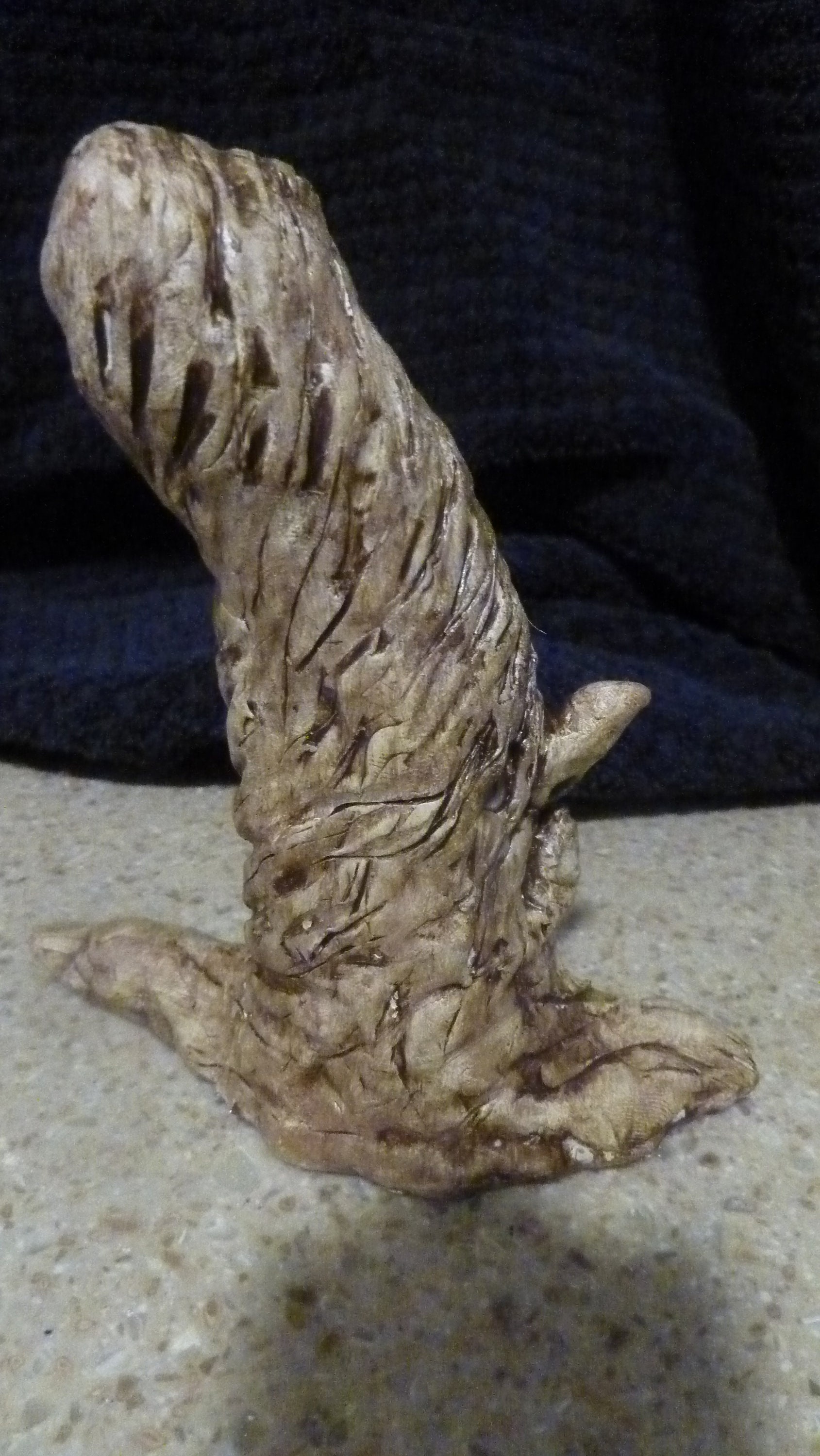 The Rude Tree is Made of Polymer Clay Green Glass Eyes - Etsy