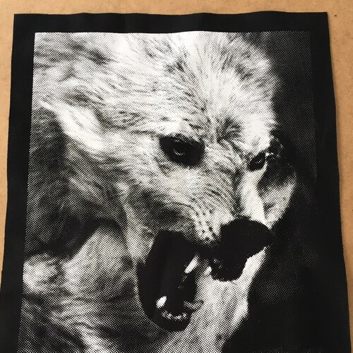 Wolf Back Patch Crust Nature Forest - Etsy