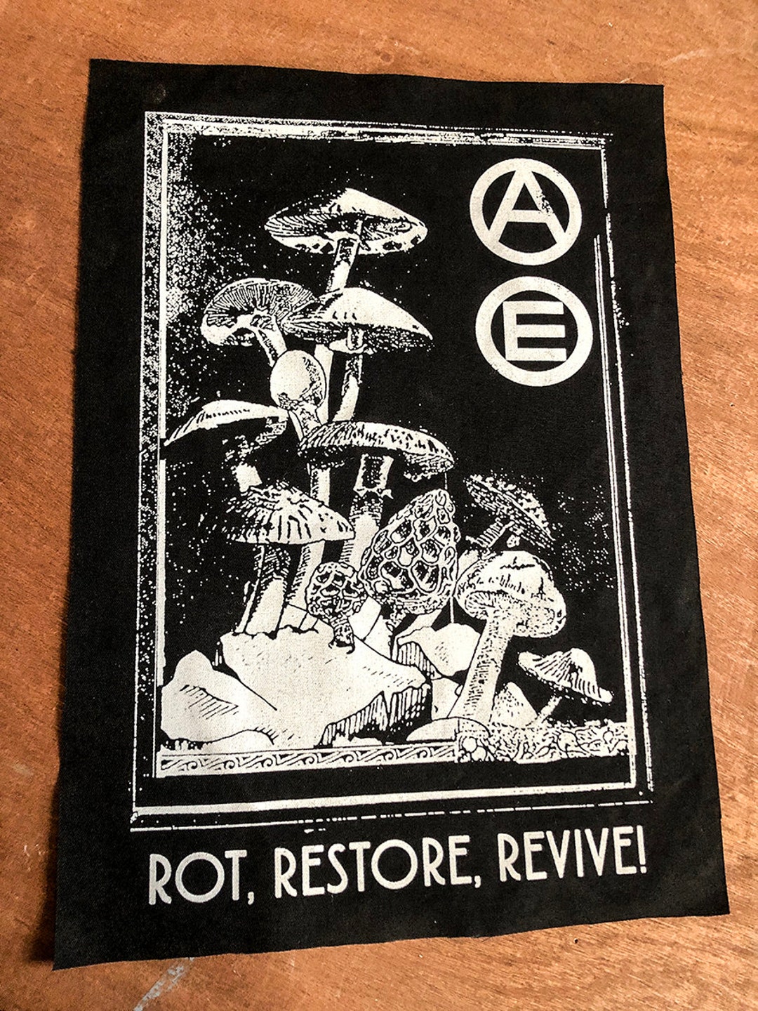 Rot Restore Revive Mushroom Fungi Back Patch Anarchy Equality - Etsy
